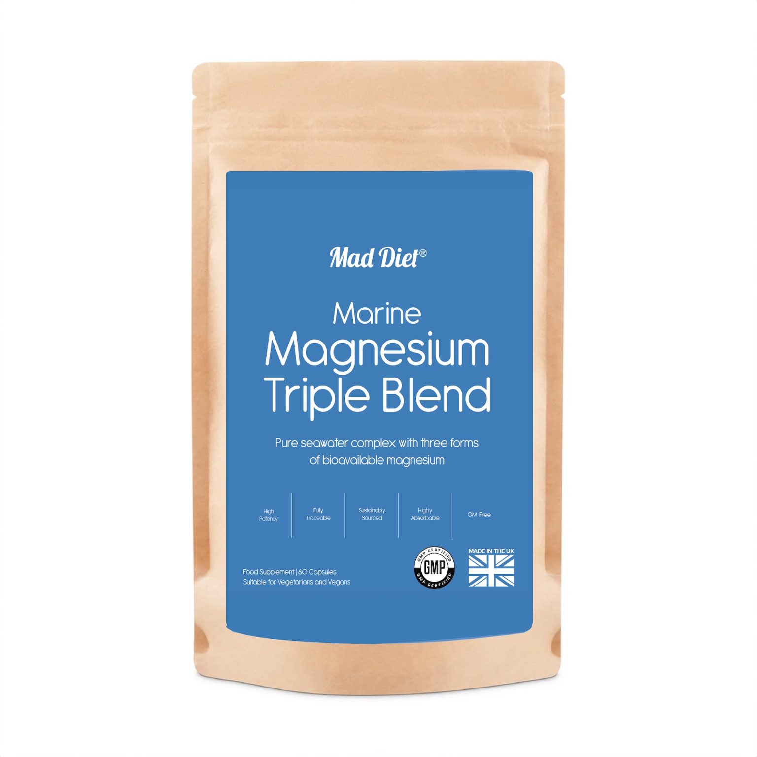 Marine Magnesium Triple Blend - Zero Additives - Mad Diet